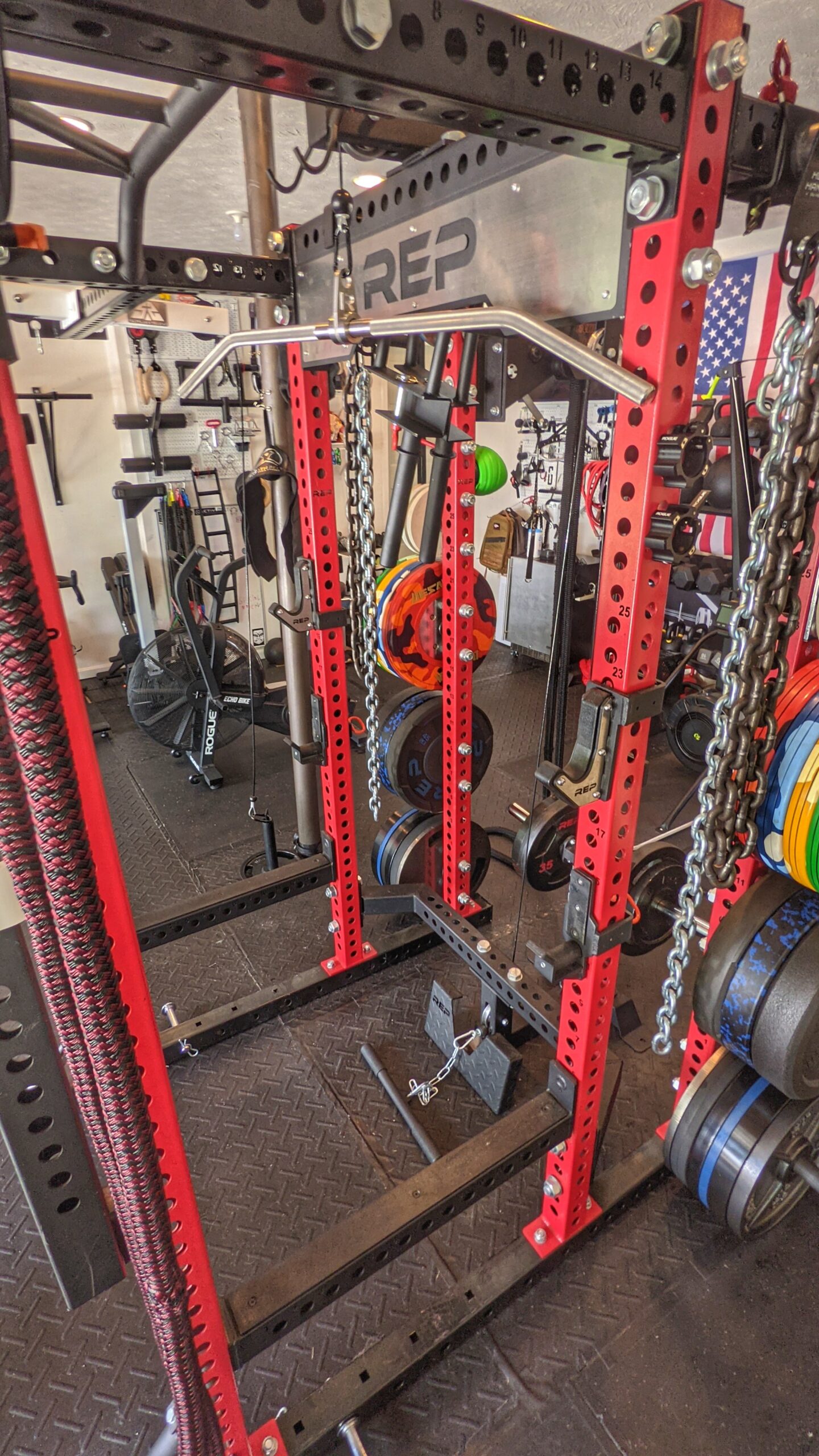 Lat/Low Row Attachment from REP – Garage Gym Experiment